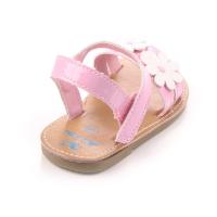 China Wholesale summer new PU small flower sandals non-slip baby shoes flat slippers for kids with high quality for sale
