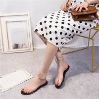 China New design 2022 summer flat Sandals fashion Large Size Female Clear casual Shoes women soft sole non-slip slippers for sale