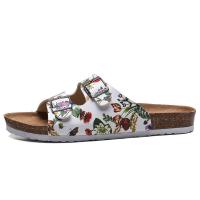 China Wholesale summer fashion Floral light Breathable cork beach casual shoes women flat sandals cloud slides slippers for sale
