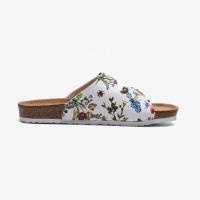 China Wholesale summer fashion Floral light Breathable cork beach casual shoes women flat sandals cloud slides slippers for sale