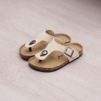 China 2022 summer solid color children sandals unisex fashion cork slippers girls outdoor beach flip-flops in stock baby boy shoes for sale
