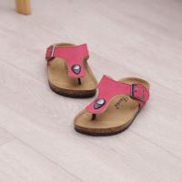 China 2022 summer solid color children sandals unisex fashion cork slippers girls outdoor beach flip-flops in stock baby boy shoes for sale
