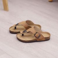 China 2022 summer solid color children sandals unisex fashion cork slippers girls outdoor beach flip-flops in stock baby boy shoes for sale