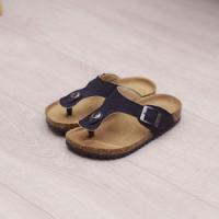 China 2022 summer solid color children sandals unisex fashion cork slippers girls outdoor beach flip-flops in stock baby boy shoes for sale