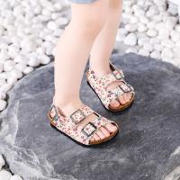 China New Floral Children Cork Sandals wholesale fashion Girls Slippers kids Beach Shoes Toddler baby boy shoes for sale