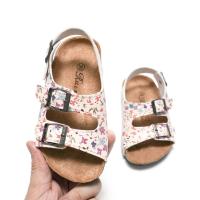 China New Floral Children Cork Sandals wholesale fashion Girls Slippers kids Beach Shoes Toddler baby boy shoes for sale