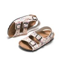 China New Floral Children Cork Sandals wholesale fashion Girls Slippers kids Beach Shoes Toddler baby boy shoes for sale