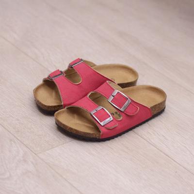 China New design summer children cork sandals boys and girls flip flops slippers solid color beach casual shoes baby casual shoes for sale