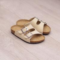 China New design summer children cork sandals boys and girls flip flops slippers solid color beach casual shoes baby casual shoes for sale