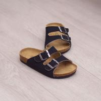 China New design summer children cork sandals boys and girls flip flops slippers solid color beach casual shoes baby casual shoes for sale