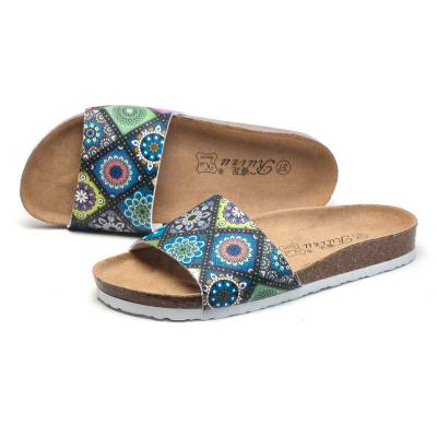 China Thick Leather Stylish Ladies Sandals Leisure Breathable Open Toe Rubber for sale