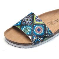 China Thick Leather Stylish Ladies Sandals Leisure Breathable Open Toe Rubber for sale