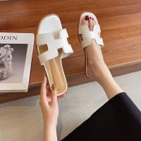 China Wholesale fashion solid color casual shoes footwear lightweight non-slip outdoor slide slippers 2022 summer sandals women for sale