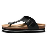 China Thick Bottom Stylish Ladies Sandals Soft Sole Non Slip Casual  Solid Color for sale