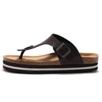 China Thick Bottom Stylish Ladies Sandals Soft Sole Non Slip Casual  Solid Color for sale