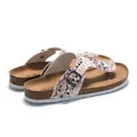 China New products geometric cork beach casual shoes female summer sandals women fashion Korean version flip-flops slippers for sale