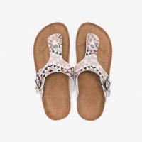 China New products geometric cork beach casual shoes female summer sandals women fashion Korean version flip-flops slippers for sale