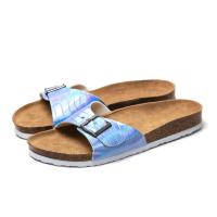 China Non Slip Summer Ladies Cork Slippers Outdoor Casual  Custom Logo for sale
