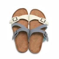 China 2022 spring ladies cork slippers fashion men beach casual shoes breathable non-slip summer sandals women for sale