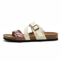 China 2022 spring ladies cork slippers fashion men beach casual shoes breathable non-slip summer sandals women for sale