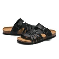 China Men Cork Flat Casual Beach Shoes Soft Sole Non Slip Sandals for sale