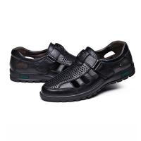 China Closed Toe Summer Upper Casual Shoes Flat With Buckle Strap Closure for sale