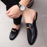 China Flat Casual Men Casual Footwear British Style Leather  Formal for sale