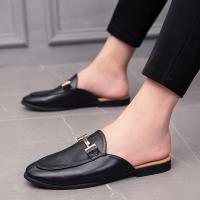 China Flat Casual Men Casual Footwear British Style Leather  Formal for sale