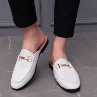 China Flat Casual Men Casual Footwear British Style Leather  Formal for sale