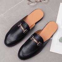 China Flat Casual Men Casual Footwear British Style Leather  Formal for sale