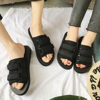 China Wholesale trend outdoor soft sole non-slip summer sandals women casual shoes footwear Men slide slippers for sale