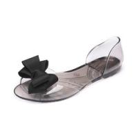 China Fashion trend Bowknot upper design summer Sandals women Flat Jelly Casual Shoes Comfortable and Soft slippers for sale
