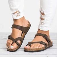 China Wholesale Fashion Summer Sandals women New Design Flat Casual Shoes footwear solid color flip-flops slippers in stock for sale