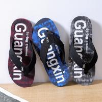 China Hot sale soft Comfortable new Man sandal leather upper outdoor slide flat flip-flops fashion non-slip slippers 2022 for sale