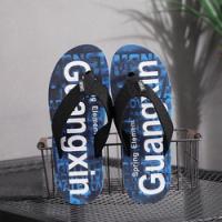 China Hot sale soft Comfortable new Man sandal leather upper outdoor slide flat flip-flops fashion non-slip slippers 2022 for sale