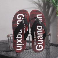 China Hot sale soft Comfortable new Man sandal leather upper outdoor slide flat flip-flops fashion non-slip slippers 2022 for sale