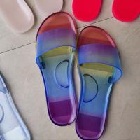 China Hot Sale Clear vamp Jelly design summer Sandals Women Cheap outdoor shoes large Size Slides Slippers for ladies for sale