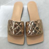 China Best Price 2022 hot Sale With High Quality Women Sandals summer flat slide fashion Custom slippers wholesale for sale