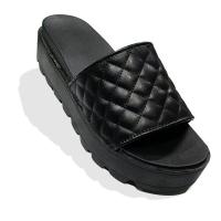 China Comfortable and stylish New women thick sole non-slip beautiful casual shoes solid color large size ladies slippers high sandals for sale