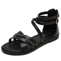 China Slide sandals wholesale 2022 new style solid color Wedge heel non-slip female slippers for women and ladies leather shoes for sale