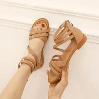 China Slide sandals wholesale 2022 new style solid color Wedge heel non-slip female slippers for women and ladies leather shoes for sale