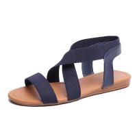 China New Arrival Simple style Women Sandals Solid Color Open Toe Flat non-slip fashion Hollow Ladies Casual shoes for sale for sale