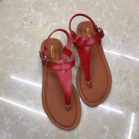 China 2022 Summer new design beach non-slip Slippers large size women flip flops fashion flat T-Strap sandals for sale