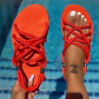 China High quality women sandals new design fashion twisted rope thick bottom non-slip slippers female with best price for sale