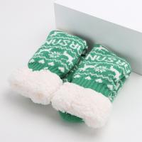 China Christmas Women Fluffy Thick Knit Sherpa Fleece Lined Socks Animal Heavy Thermal Fuzzy Slipper Socks non skid fashion socks for sale