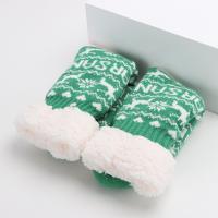 China Christmas Women Fluffy Thick Knit Sherpa Fleece Lined Socks Animal Heavy Thermal Fuzzy Slipper Socks non skid fashion socks for sale