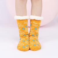 China custom wholesale Women's Winter fluffy fur Lined Thermal Slipper Socks Home floor Socks Anti-slip sole sherpa designer socks for sale