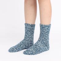 China Wholesale Women non-slip slipper Sock custom mixed color house indoor floor sock ladies medium length Fleece Socks for sale