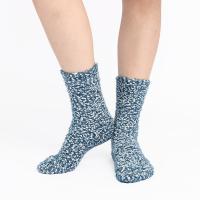 China Wholesale Women non-slip slipper Sock custom mixed color house indoor floor sock ladies medium length Fleece Socks for sale