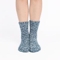 China Wholesale Women non-slip slipper Sock custom mixed color house indoor floor sock ladies medium length Fleece Socks for sale
